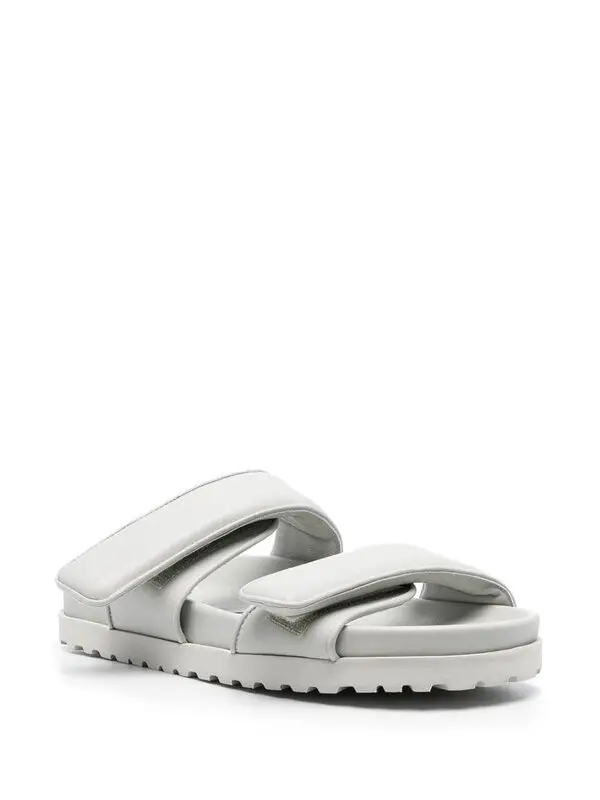 GIA BORGHINI Perni 11 Double-strap Slides - Grey