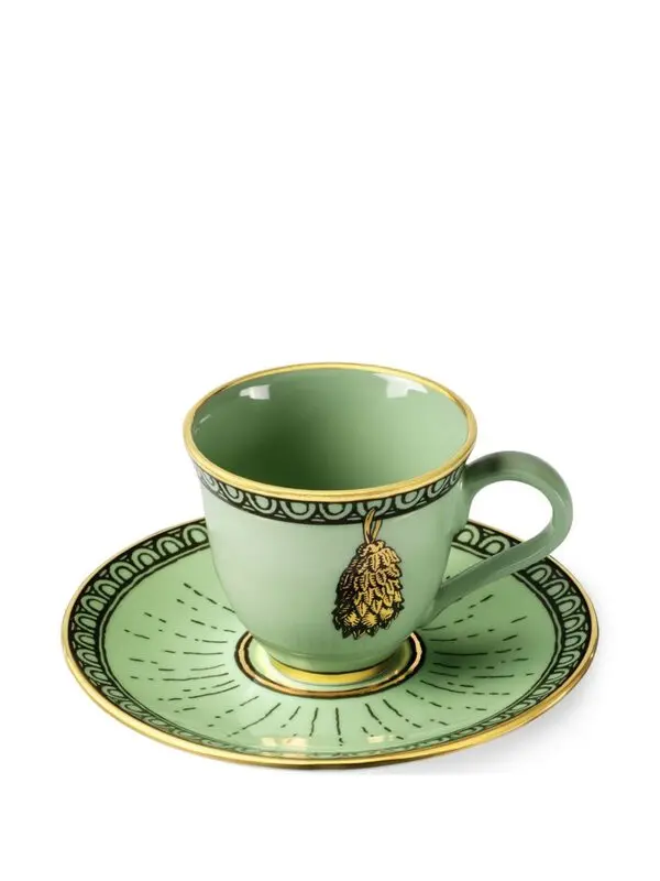 Gucci Odissey-print Tea Cup And Saucer Set