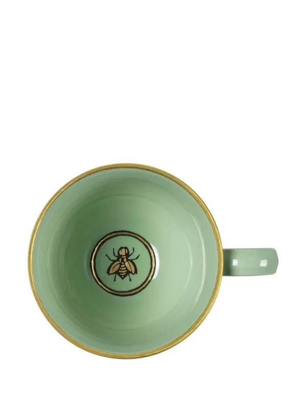 Gucci Odissey-Print Tea Cup And Saucer Set - Green | Editorialist