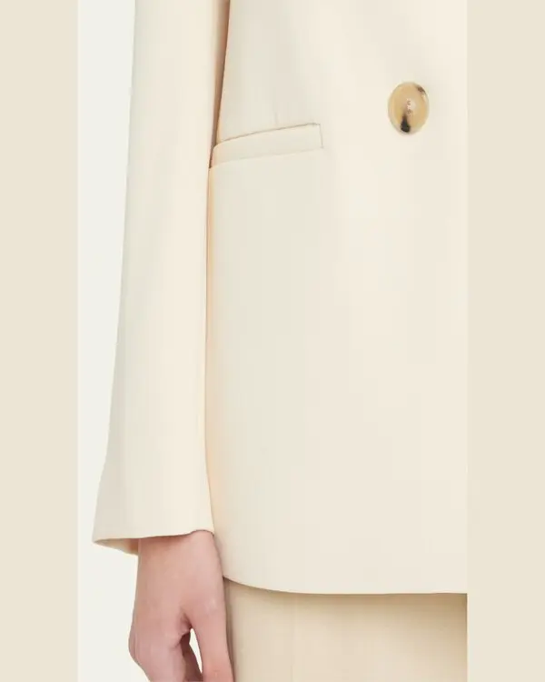 Vince Double-breasted Crepe Blazer