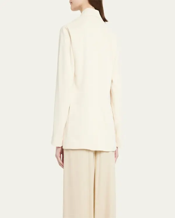 Vince Double-breasted Crepe Blazer