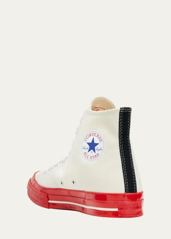 CDG PLAY X Converse Canvas High-top Sneakers - Black