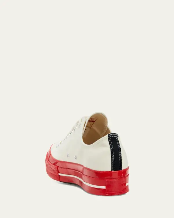 CDG PLAY X Converse Canvas Low-top Sneakers