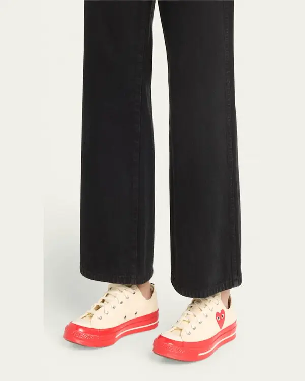 CDG PLAY X Converse Canvas Low-top Sneakers