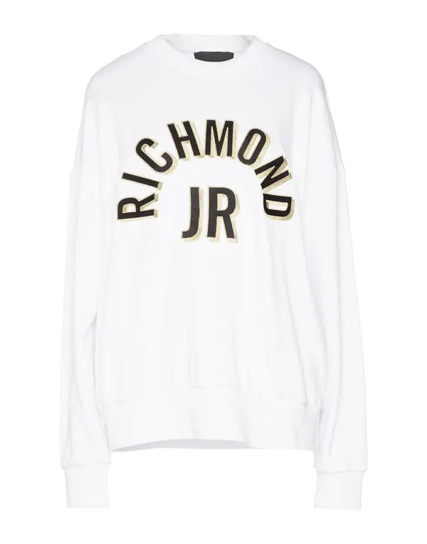 John Richmond Cotton Sweatshirt - White