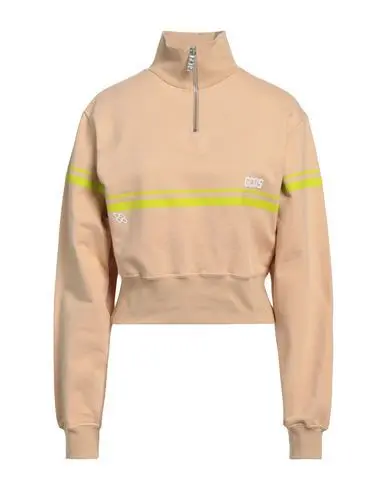 Gcds Cotton French Terry Sweatshirt - Beige