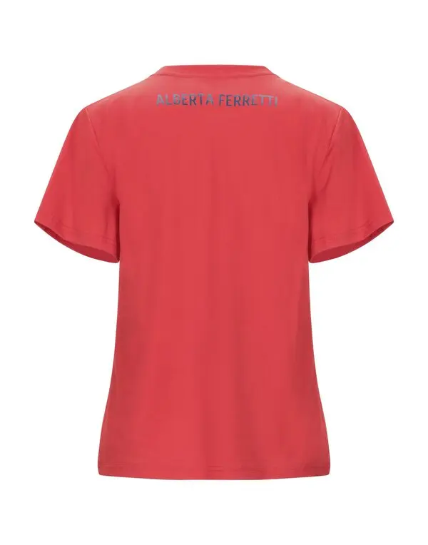 Alberta Ferretti Printed T-shirt - Red