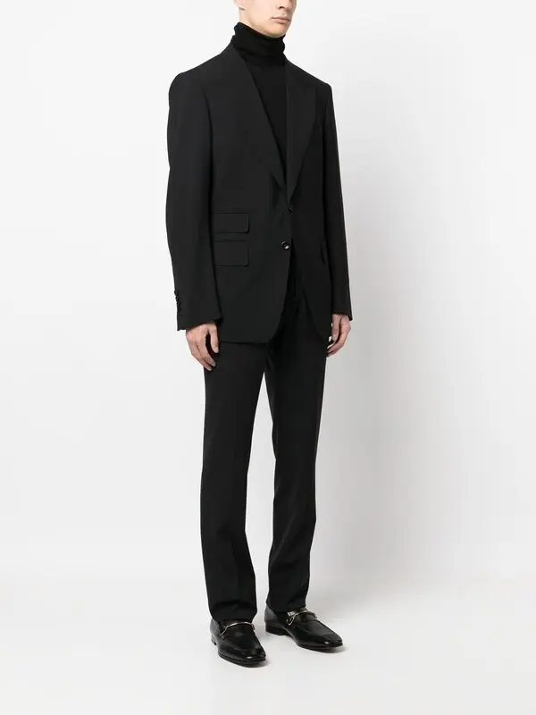 TOM FORD Shelton Bi-stretch Single-breasted Suit - Black