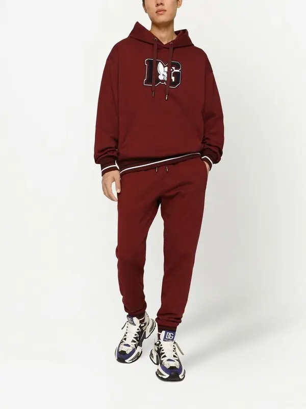 Dolce & Gabbana Logo-patch Cotton Hoodie