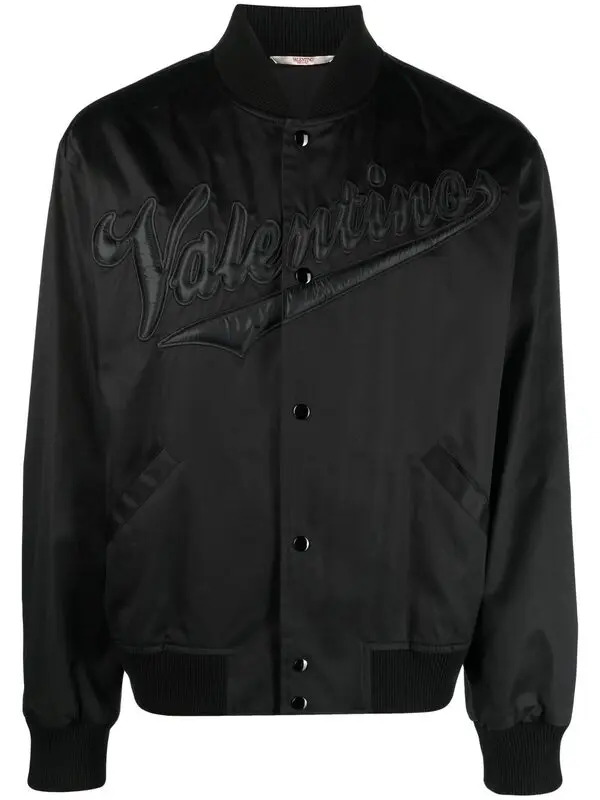 Valentino Garavani Raised-logo Bomber Jacket