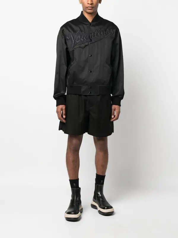 Valentino Garavani Raised-logo Bomber Jacket
