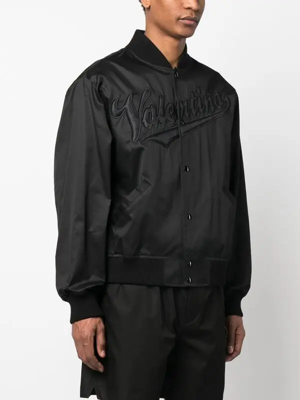 Valentino Garavani Raised-logo Bomber Jacket