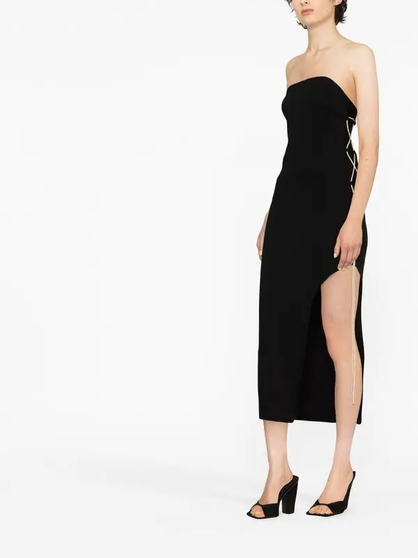 Giuseppe Di Morabito Crystal-chain Embellished Midi Dress