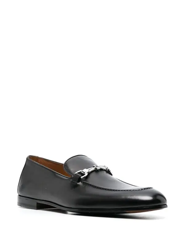 DOUCAL'S Almond-toe Leather Loafers