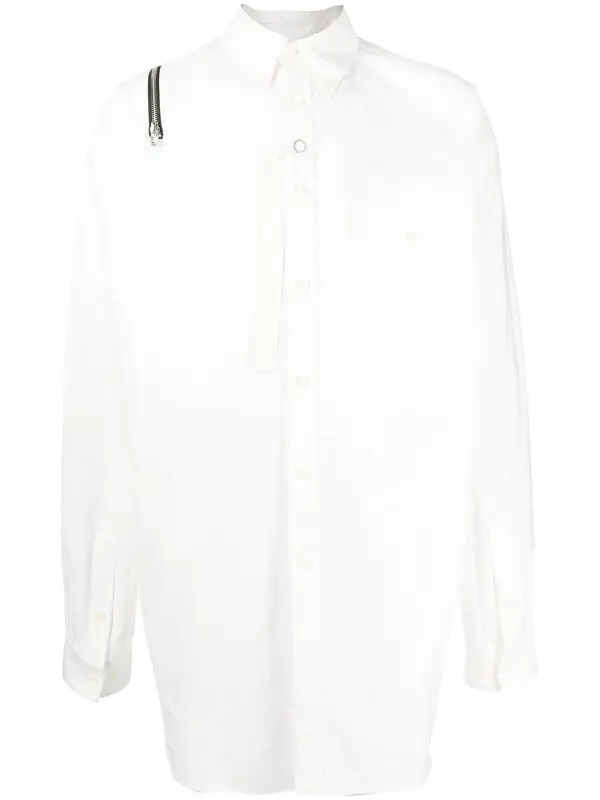 TAKAHIROMIYASHITA THESOLOIST. Zip-detail Long-sleeved Shirt - White