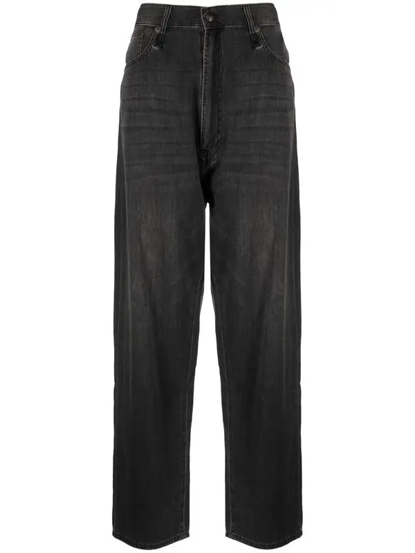 R13 Mid-rise Wide-leg Jeans