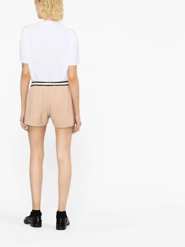 Palm Angels Side Stripe Track Shorts - Neutrals
