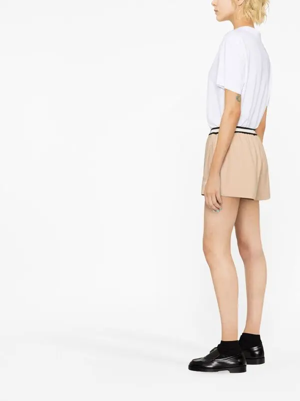 Palm Angels Side Stripe Track Shorts - Neutrals