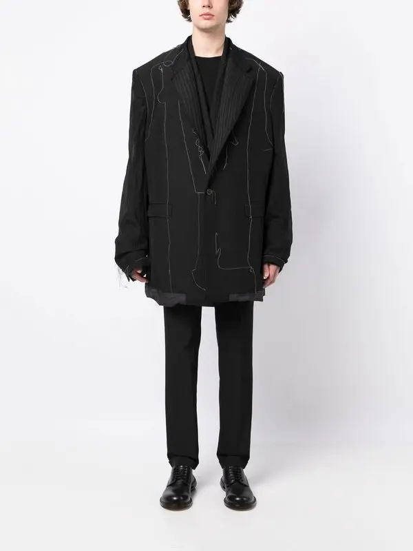 NICOLAS ANDREAS TARALIS Reversible Oversized Blazer
