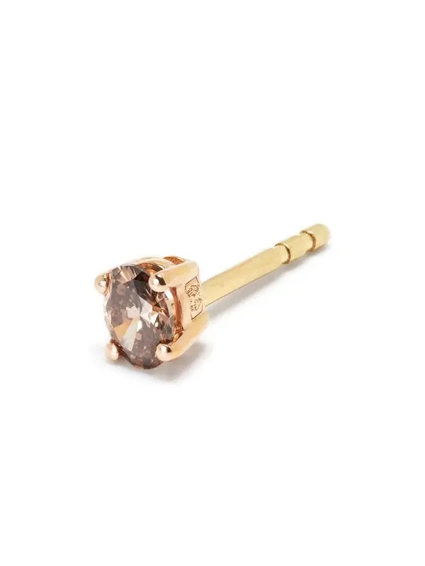 WOUTERS & HENDRIX 18kt Rose And Yellow Diamond Stud Earrings - Gold