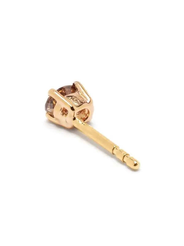 WOUTERS & HENDRIX 18kt Rose And Yellow Diamond Stud Earrings - Gold