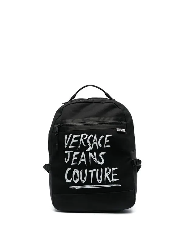 Versace Graffiti Logo-print Backpack