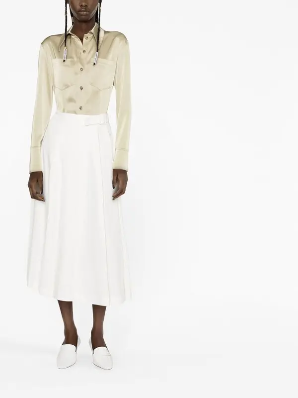 Fabiana Filippi Belted A-line Midi Skirt