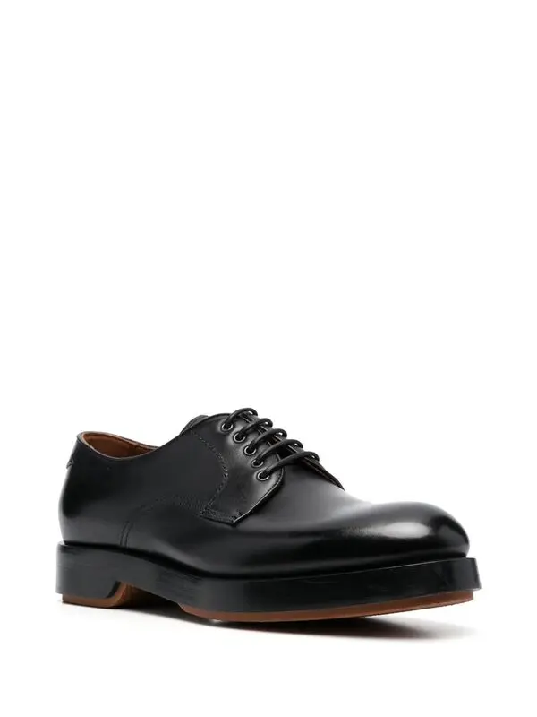 Zegna Polished-leather Derby Shoes