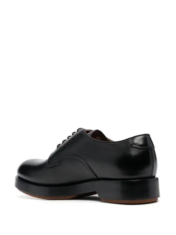 Zegna Polished-leather Derby Shoes