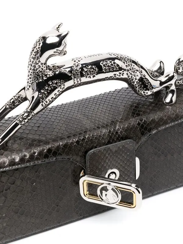 LANVIN Snakeskin Effect Mini Tote