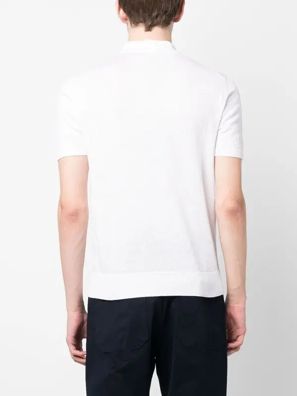 DRUMOHR Fine-knit Polo Shirt - White