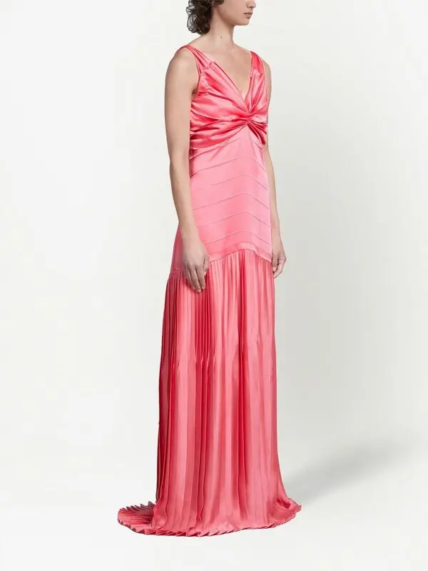 Marni Gathered Pleated Gown
