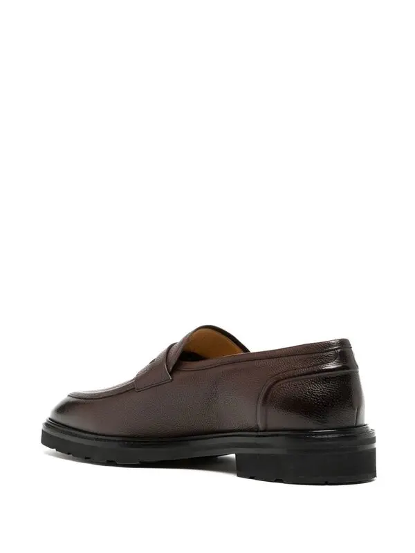 Bally Crossover Strap Detail Loafers
