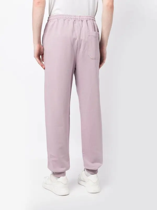 Helmut Lang Logo-print Tapered Track Pants - Purple