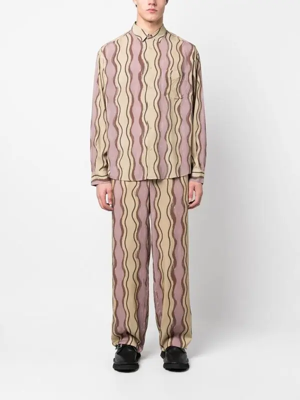 Jacquemus Striped Wide-leg Trousers