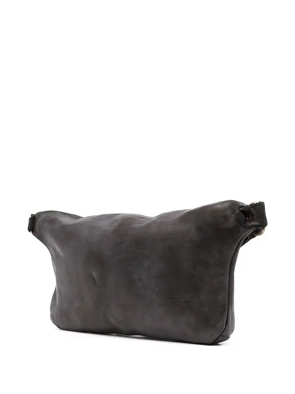 Guidi Full-grain Leather Messenger Bag - Black