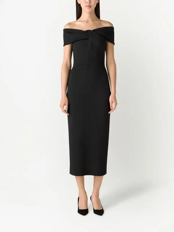 St. John Off-the-shoulder Midi Dress
