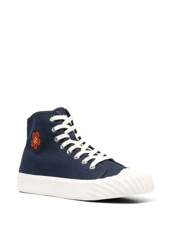Kenzo Floral-patch High-top Sneakers