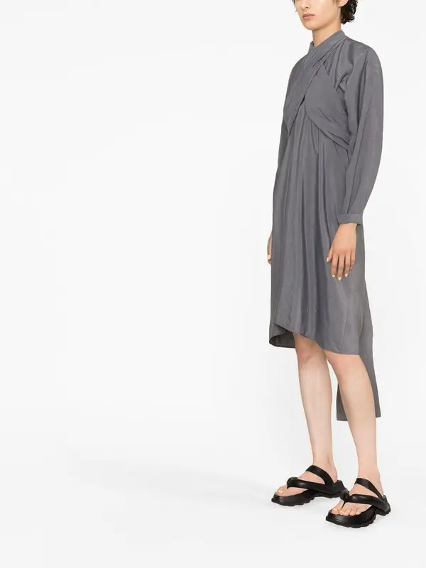 LEMAIRE Silk-blend Wrap-around Midi Dress