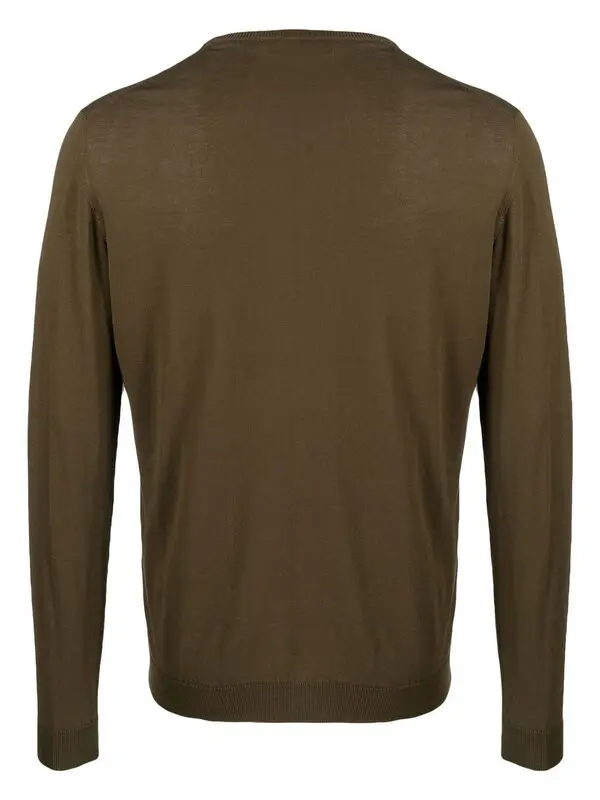 ROBERTO COLLINA Crew-neck Jumper - Green