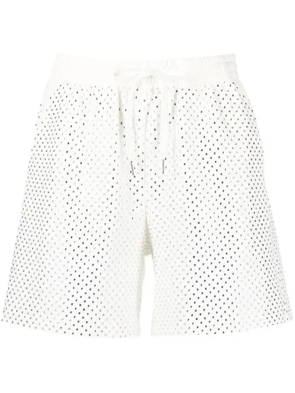 P.a.r.o.s.h Rhinestone-embellished Thigh-length Shorts
