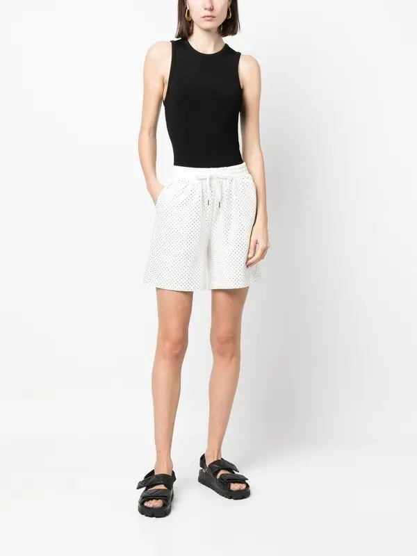 P.a.r.o.s.h Rhinestone-embellished Thigh-length Shorts