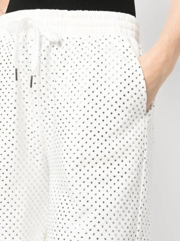 P.a.r.o.s.h Rhinestone-embellished Thigh-length Shorts