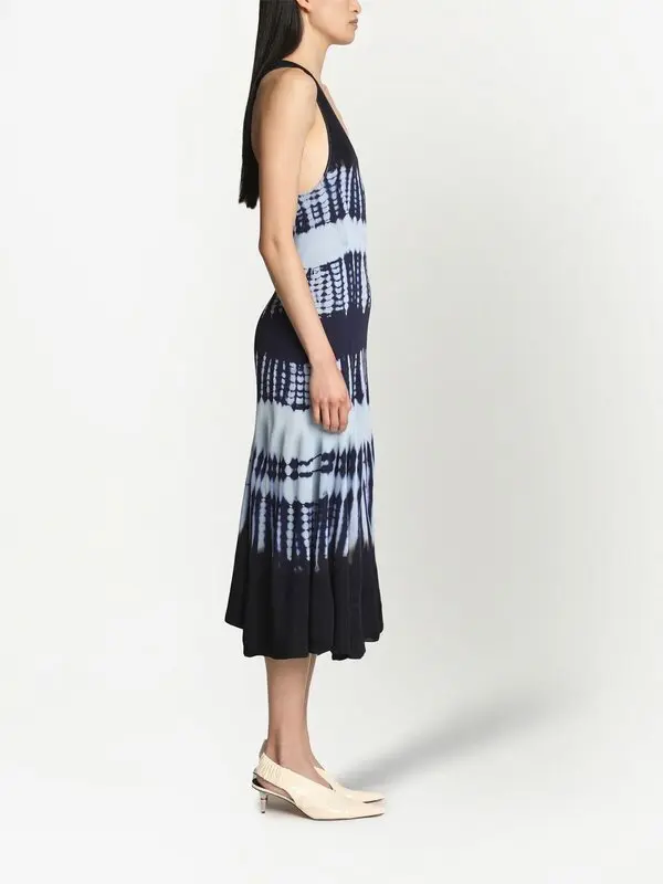Proenza Schouler Tie-dye Print Midi Dress - Blue
