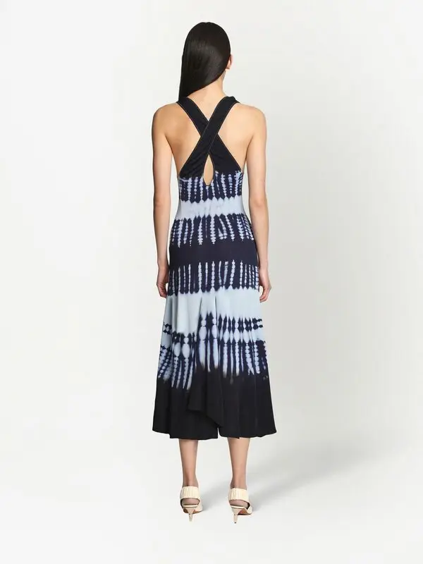 Proenza Schouler Tie-dye Print Midi Dress - Blue