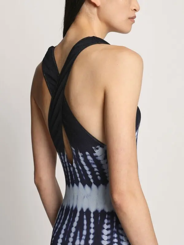 Proenza Schouler Tie-dye Print Midi Dress - Blue