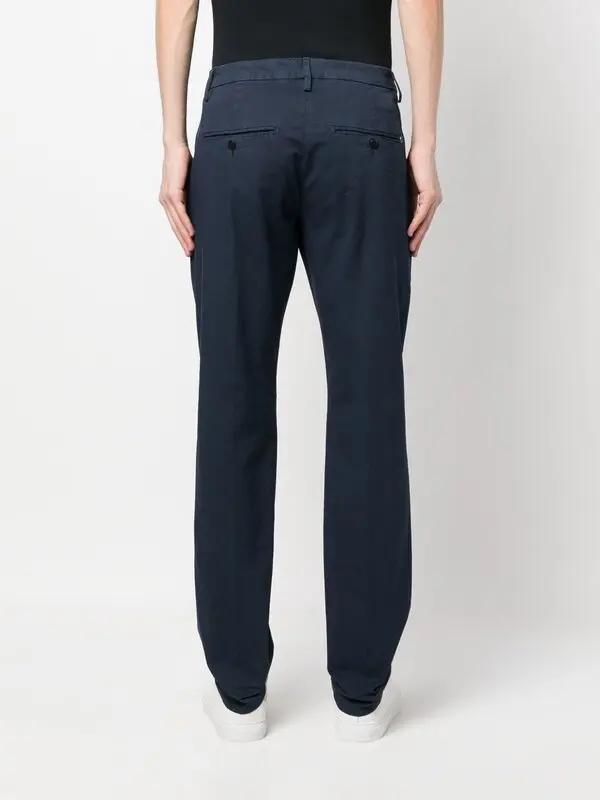 DONDUP Mid-rise Slim-fit Chinos - Blue