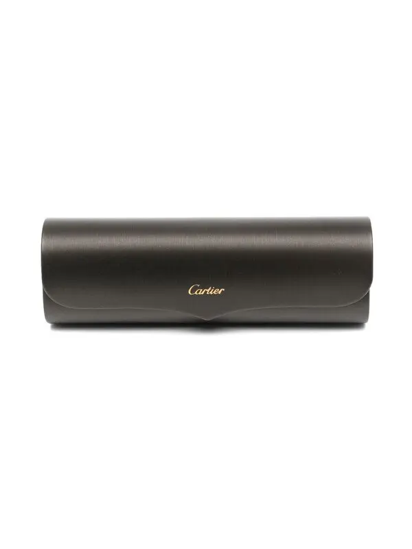 Cartier Tinted Geometric-frame Sunglasses - Gold