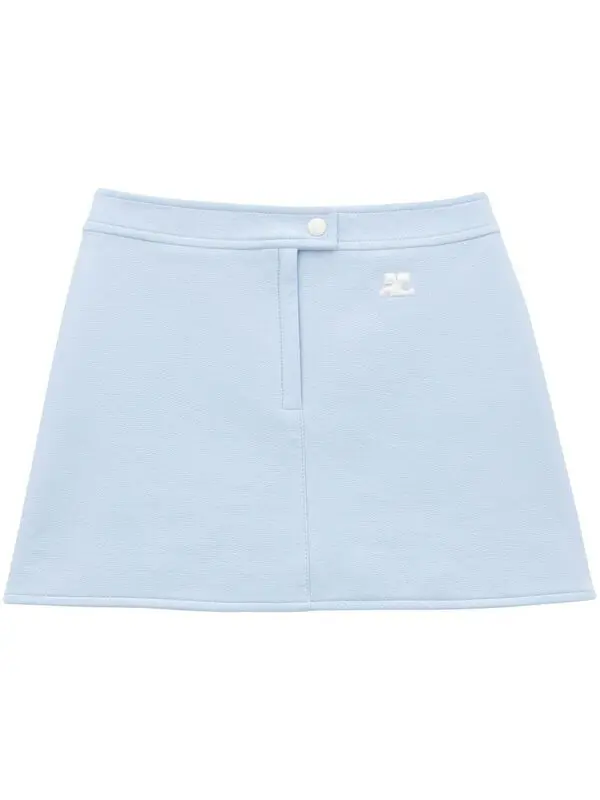 COURREGES A-line Mini Skirt - Blue
