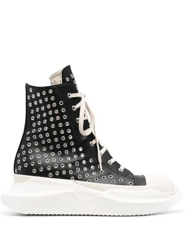 Rick Owens Abstract High-top Sneakers